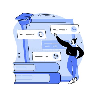 Personalized Learning Abstract Concept Vector Illustration. Stock Vector - Illustration of ...