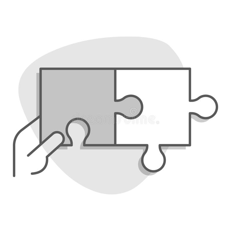 Personalized Problem Solving Symbol. Hand Holding Puzzle Piece. Bespoke ...