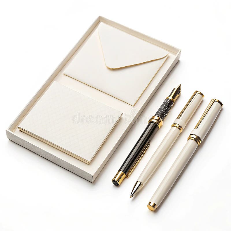 Personalized Stationery Set with Custom Monogram Stock Illustration ...