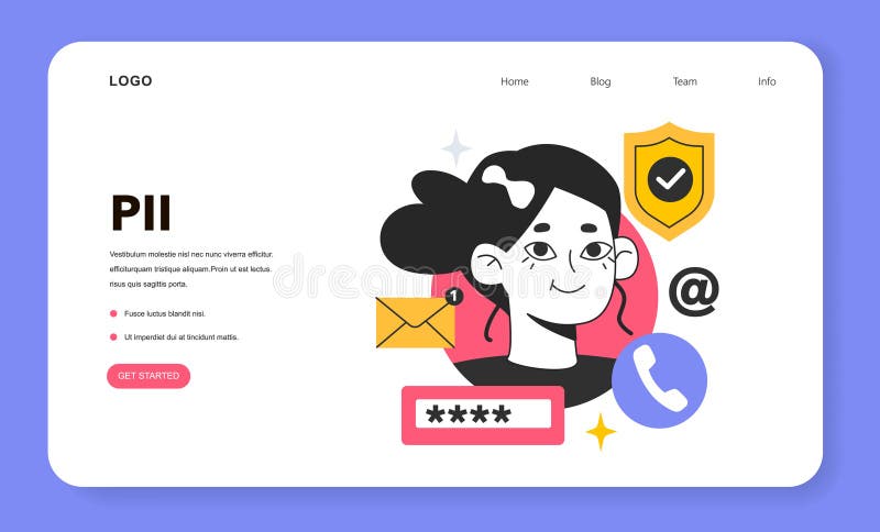 Personally Identifiable Information (PII) Web Banner or Landing Page ...