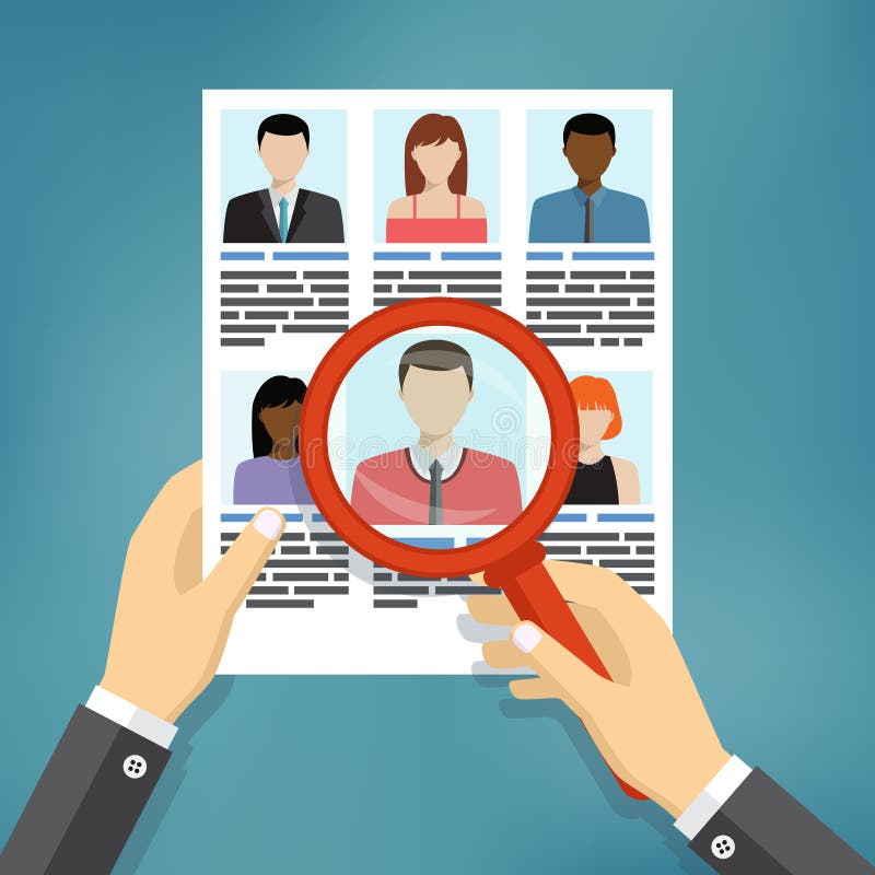 Personalwesen-Management vektor abbildung. Illustration von lehrplan ...