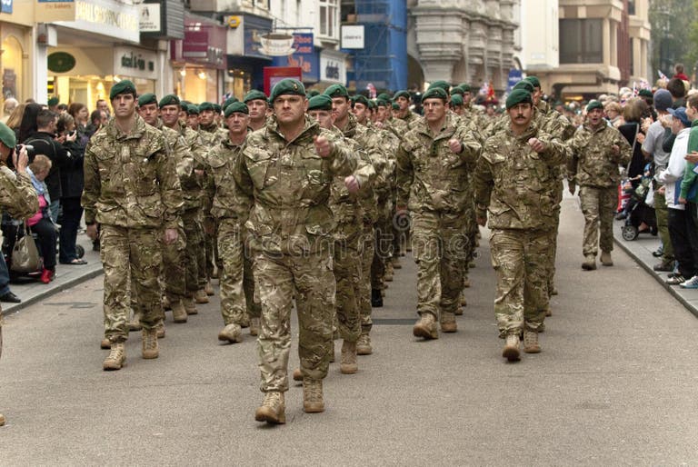 Personel from 3 Commando Brigade Marching Editorial Stock Photo - Image ...