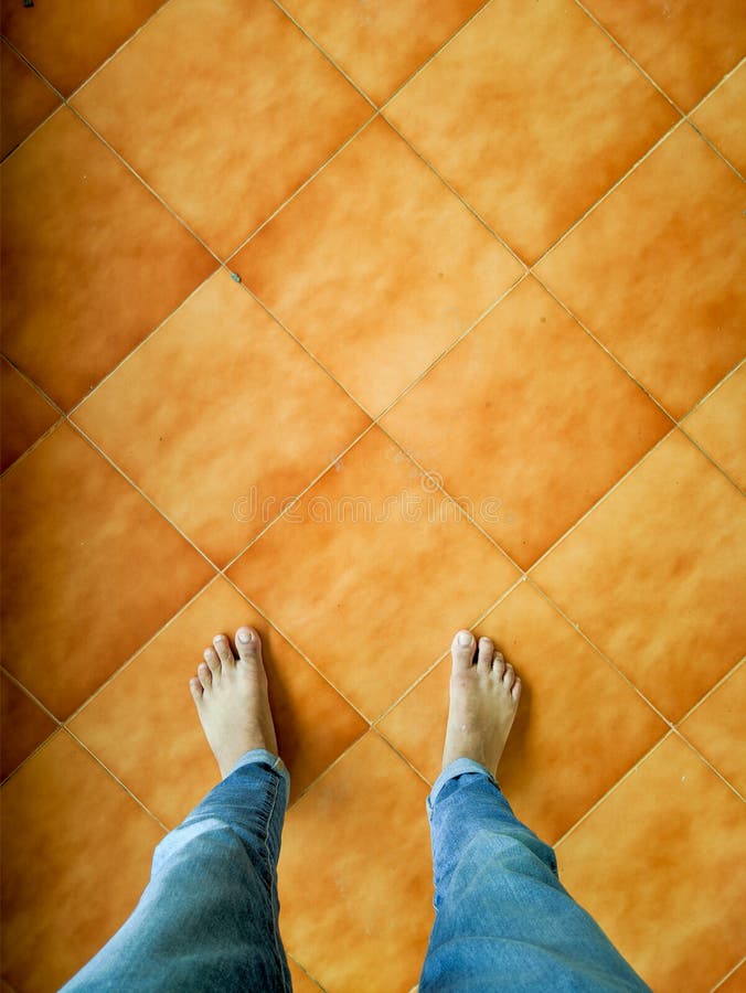 Personel Perspective of a Man Looking Down Stock Image - Image of ...