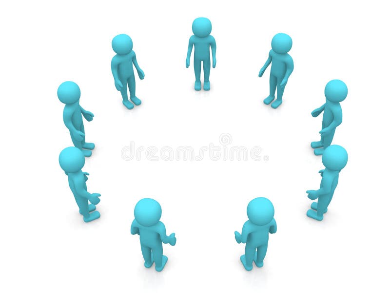 Cercle De Pictogramme Coloré De Gens Illustration de Vecteur ...