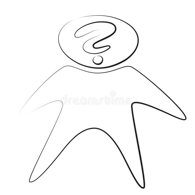 Lien Inconnu De Vert De Whith De Silhouette De Personne Illustration de ...