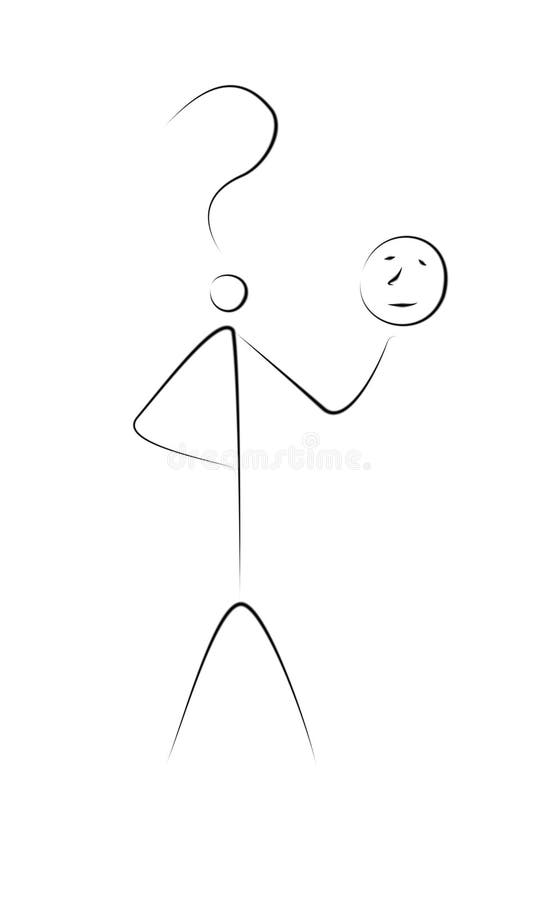 Personne inconnu illustration stock. Illustration du conception - 10387516