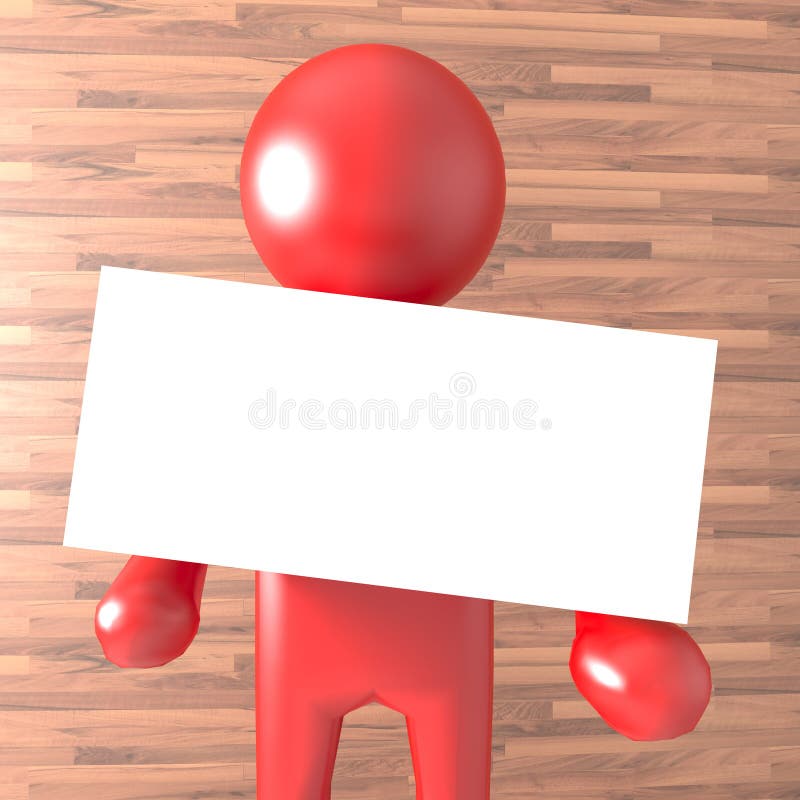Personne Rouge Avec Le Blanc Blanc Illustration Stock - Illustration du ...