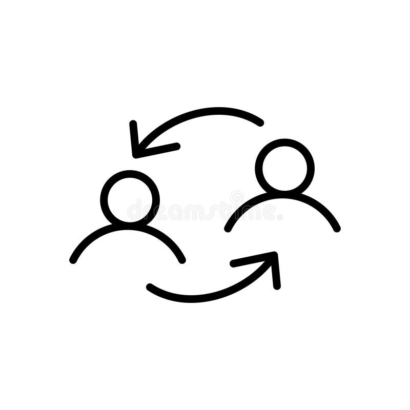 Personnel change icon stock vector. Illustration of shift - 330168367