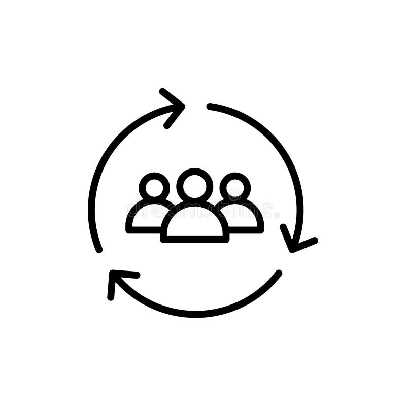 Personnel Change Icon Design Stock Illustrations – 136 Personnel Change ...