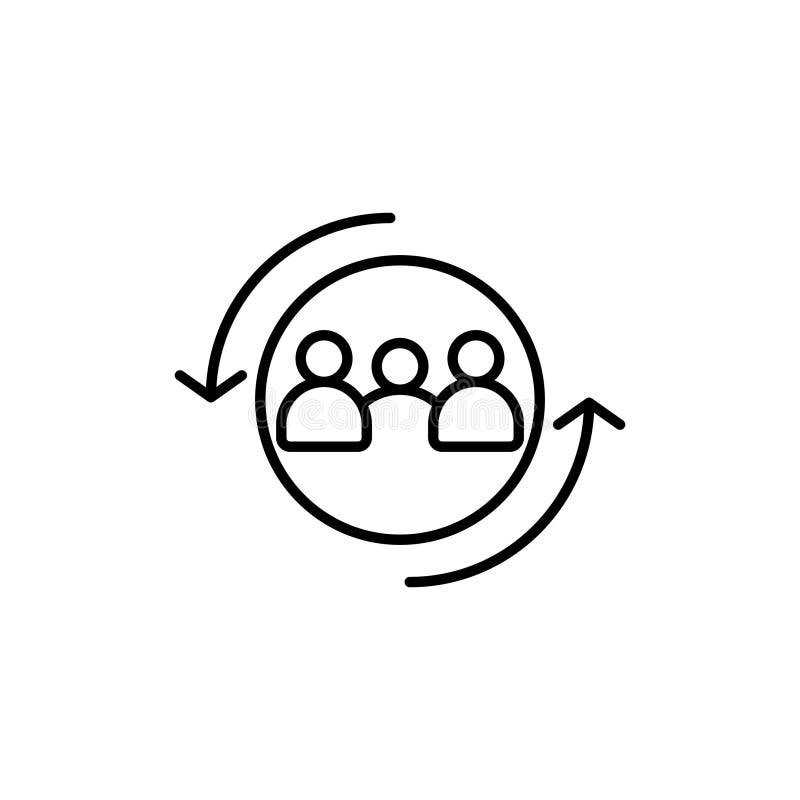 Personnel Change Icon Design Stock Illustrations – 136 Personnel Change ...