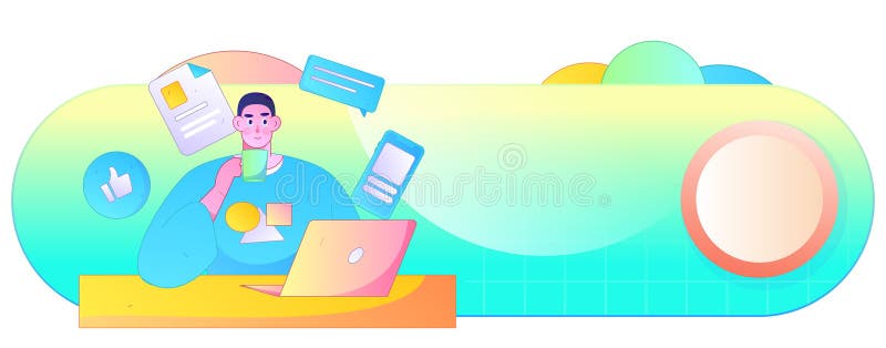 Personnel Doing Job Interview Flat Concept Operation Hand Drawn ...