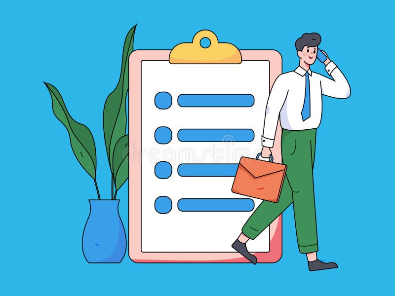 Personnel Doing Job Interview Flat Vector Concept Operation Hand Drawn ...