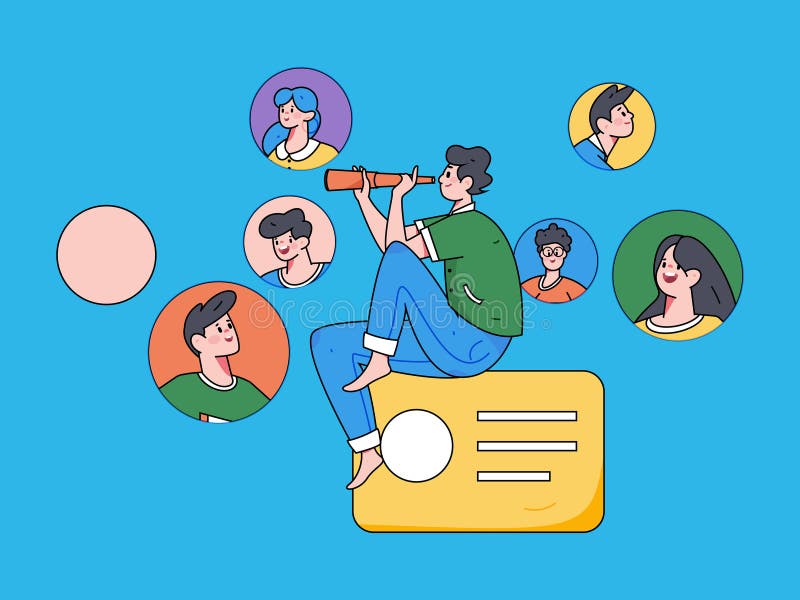 Personnel Doing Job Interview Flat Vector Concept Operation Hand Drawn ...