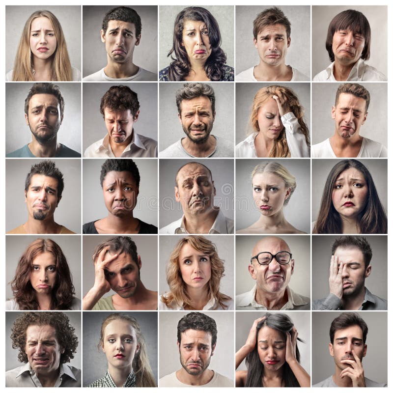 Personnes Tristes Photo libre de droits - Image: 35822615