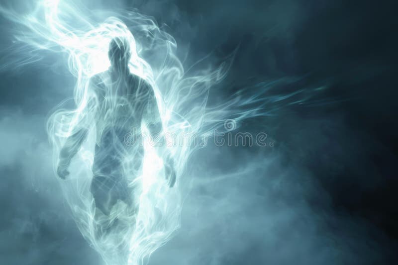 A Persons Translucent Ethereal Spirit Form Separates from Their ...