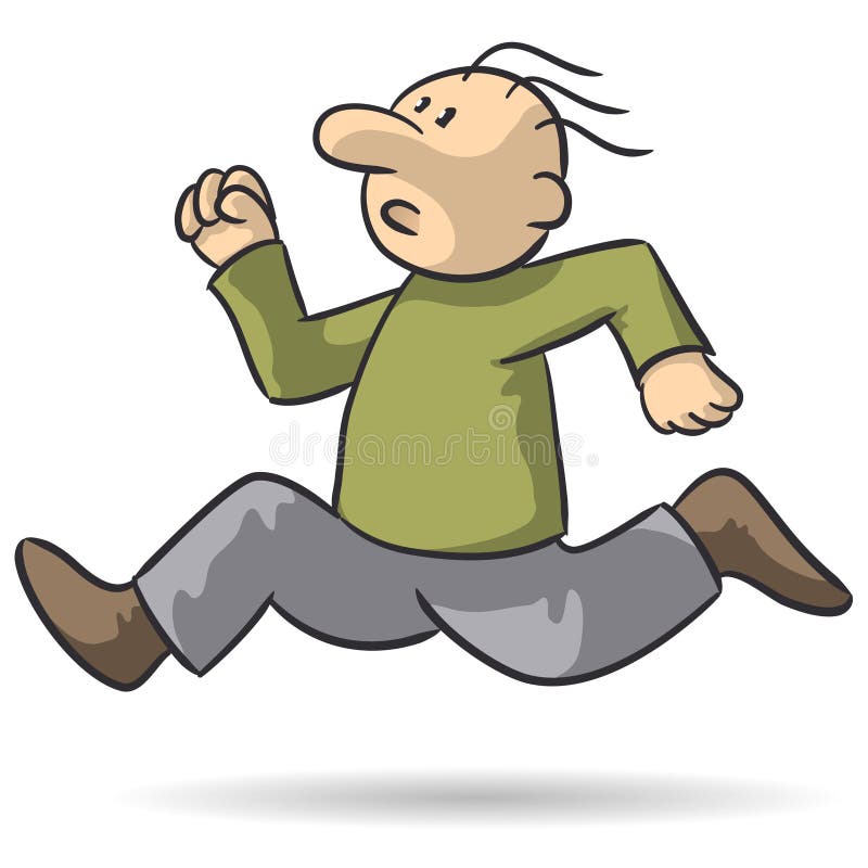 Persoon het lopen vector illustratie. Illustration of spoed - 49917787