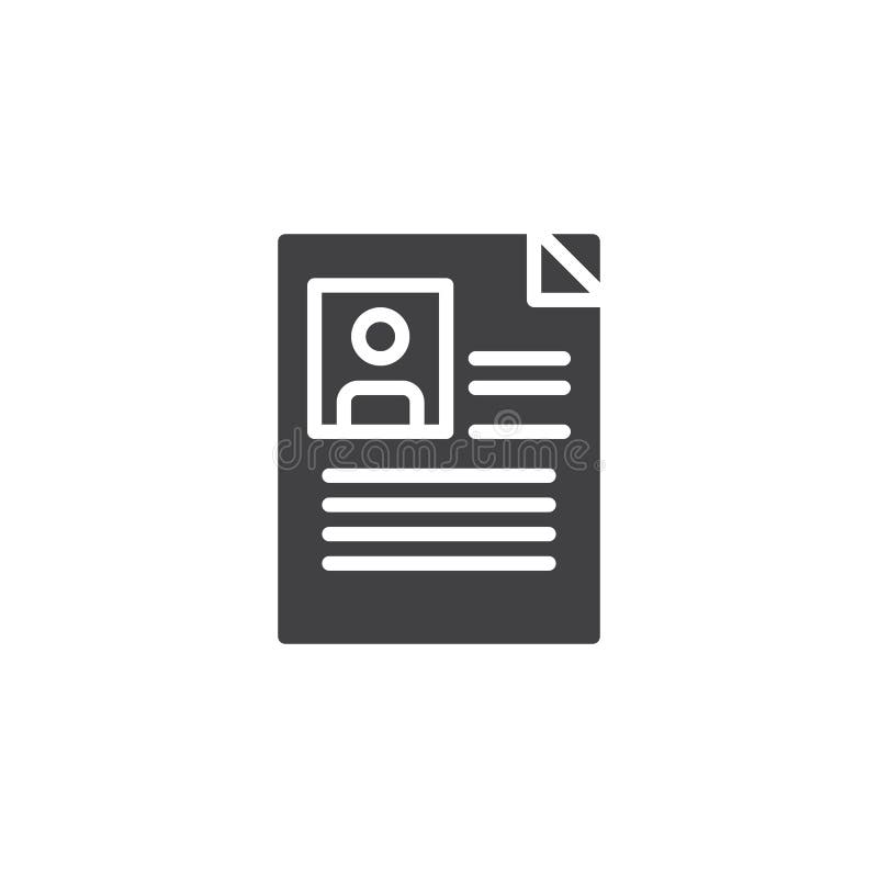 Persoonlijk Profiel Vectorpictogram Vector Illustratie - Illustration ...