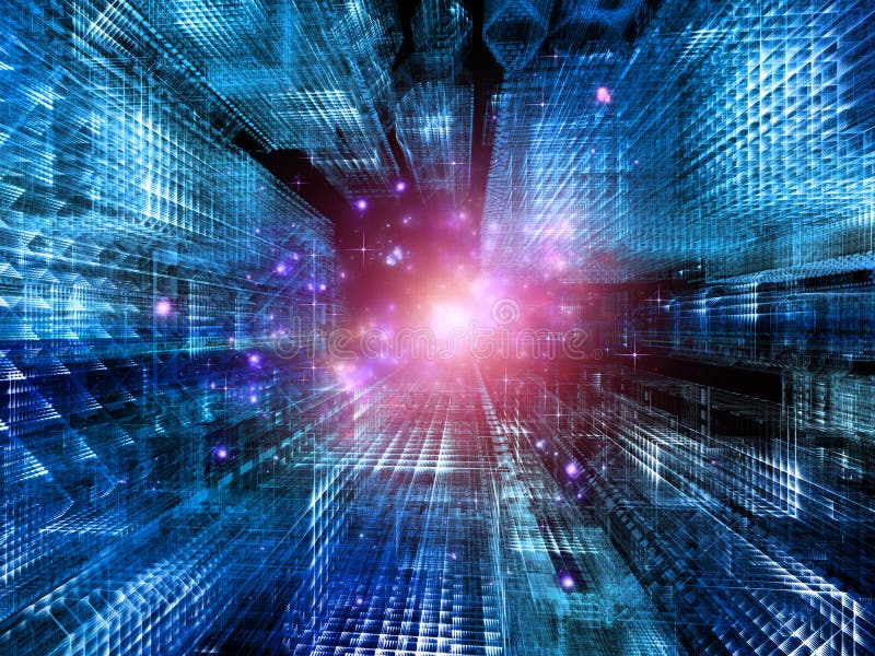 Technological Perspective stock illustration. Illustration of computer ...