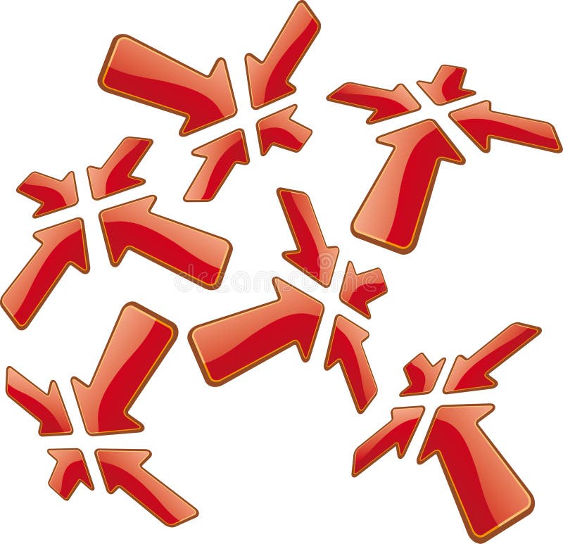 Perspective arrows stock vector. Illustration of sign - 6008456