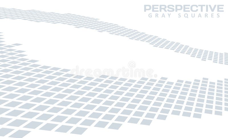 Perspective Background with Light Grey Squares. Simple Vector Graphics ...