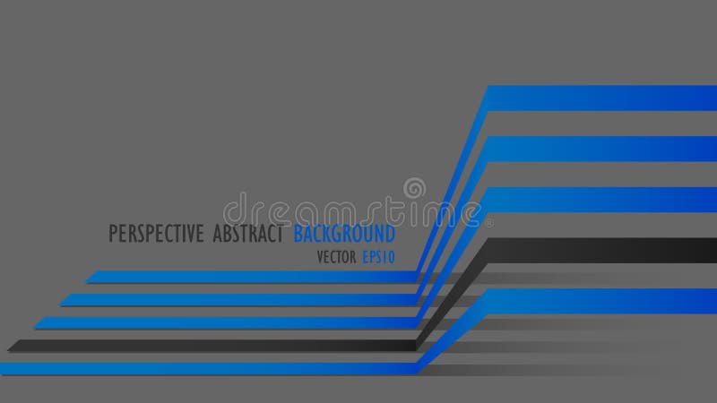 Perspective Blue Abstract Background Stock Vector - Illustration of ...
