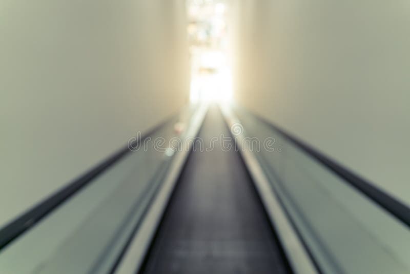 Escalator With LED Light Beside In Technology Abstract Neon Colorful ...