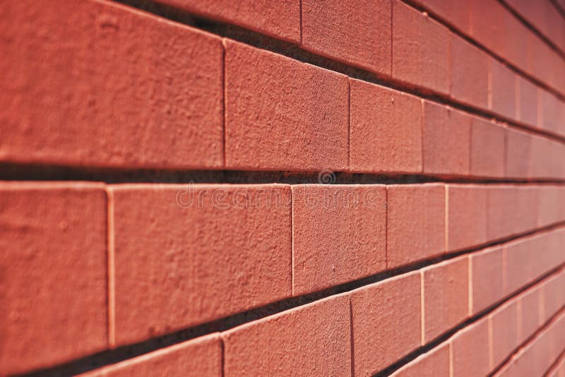 Perspective of a Brick Wall Stock Photo - Image of brickwall, structure ...