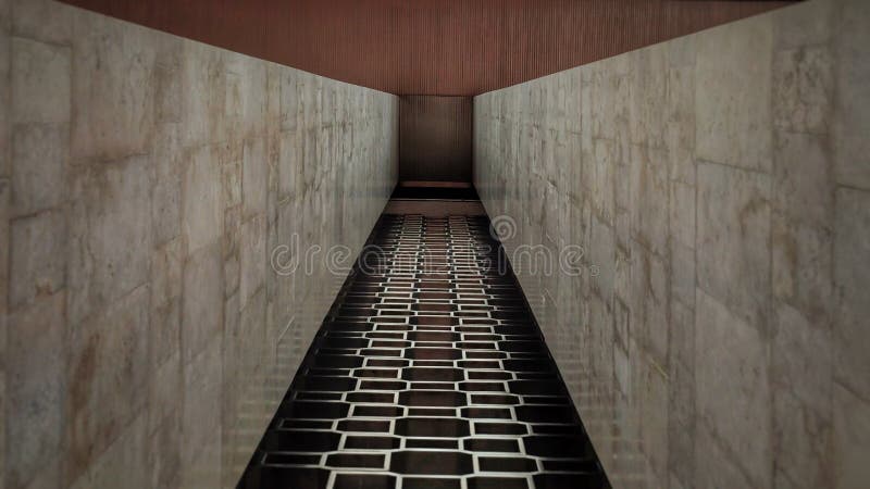 Perspective of Building Wall Stock Image - Image of flooring ...