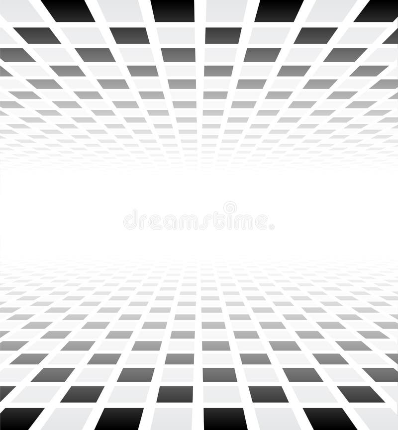 Perspective Checkered Surface. Stock Vector - Illustration of floor ...