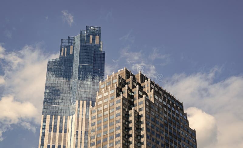 Perspective City Skyscraper. Modern Skyscraper Building. Architectural ...