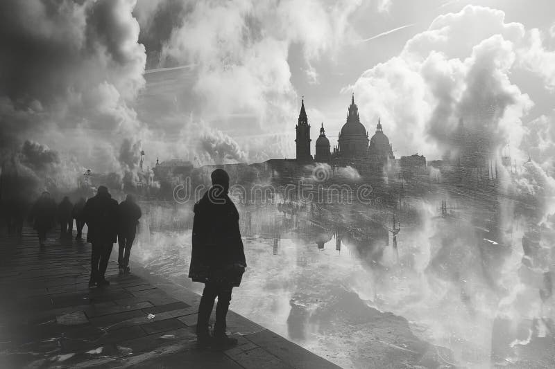 Perspective Clash stock illustration. Illustration of objectivity ...