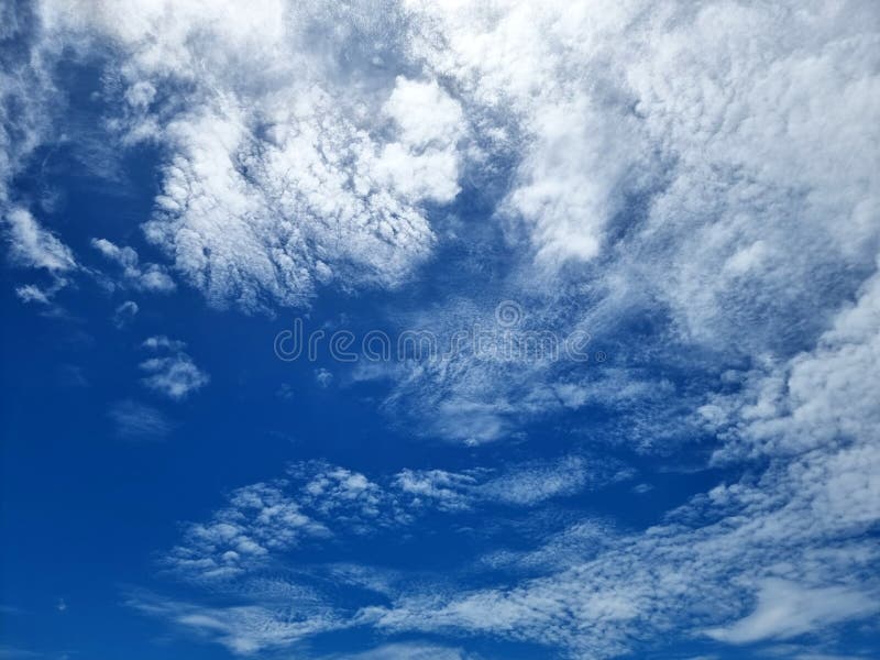 The Perspective of Clouds in the Blue Sky Stock Image - Image of design ...