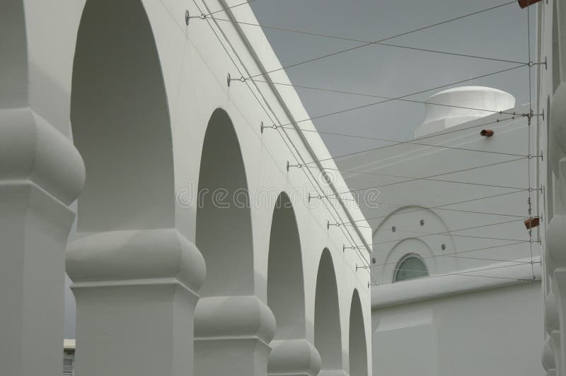 Perspective columns stock image. Image of white, columns - 89521183