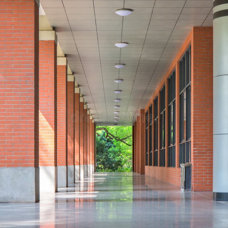 The Perspective of the Corridor 3 Stock Image - Image of conversate ...