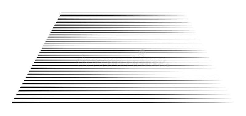 Perspective 3d Lines. Stripes Vanish, Diminish into Horizon. Simple ...