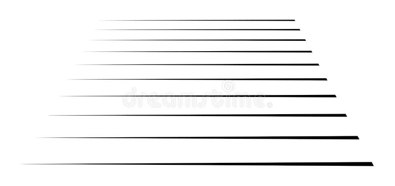 Perspective 3d Lines. Stripes Vanish, Diminish into Horizon. Simple ...