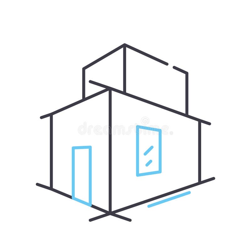 Perspective Design Line Icon, Outline Symbol, Vector Illustration ...