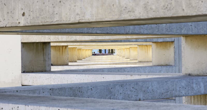 Perspective Detail in an Architecture Structure Stock Image - Image of ...