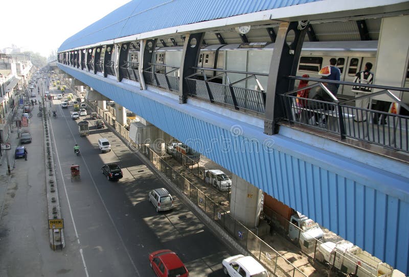 Perspective Of Elevated Metro Station Royalty Free Stock Photo - Image ...