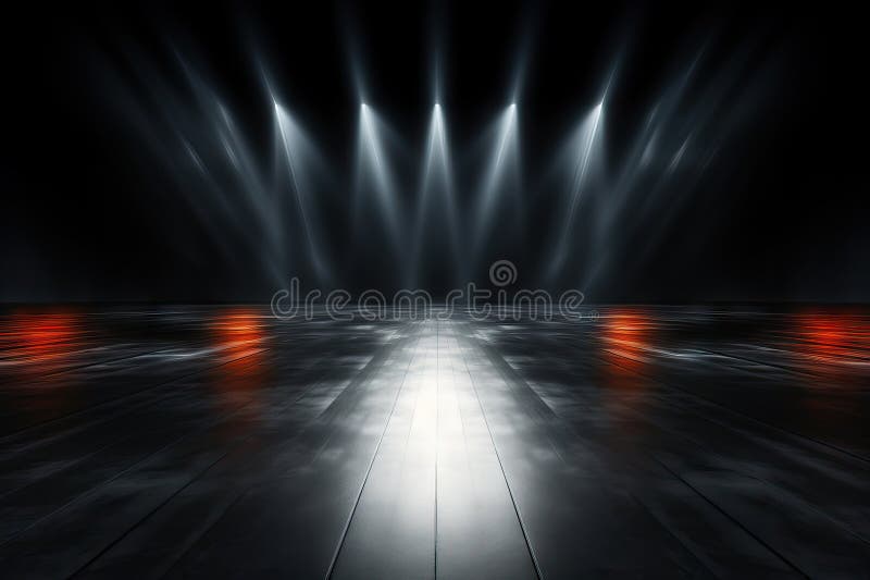 Perspective Floor Backdrop Black Room Studio with Gray Gradient ...