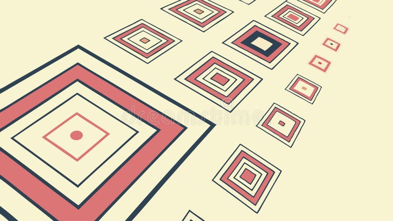 Perspective Grid of Abstract Repeating Squares, Vector Design ...