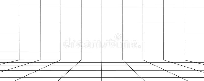 Perspective Grid Background. Network Connection Structure. Abstract ...