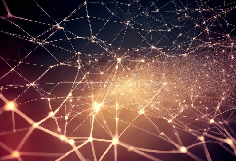 Perspective Grid 3d Rendering Science Lines Background Dots Data Connection Technology Abstract ...