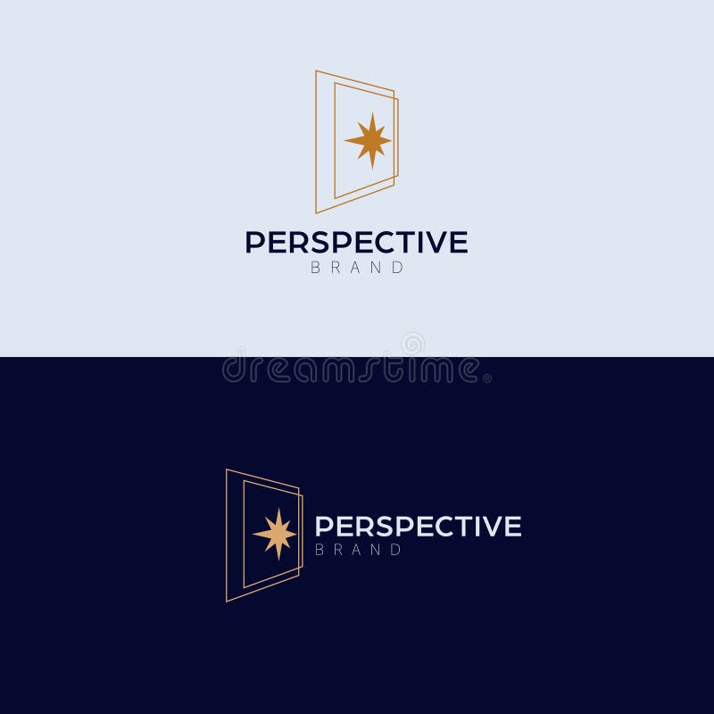 Perspective Logo Design. Star on Window Logo Stock Vector ...