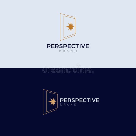 Perspective Logo Design. Star on Window Logo Stock Vector ...