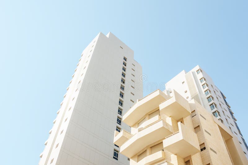 Perspective and Lower Angle of View of Modern Buildings Stock Image ...