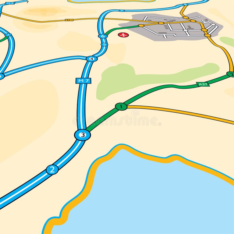 Road Map Perspective Stock Illustrations – 3,749 Road Map Perspective ...