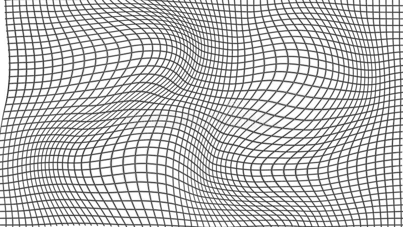 Perspective Mesh Background. Simple Lines on a White Background. 3D ...