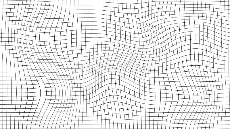 Perspective Mesh Background. Simple Lines on a White Background. 3D ...