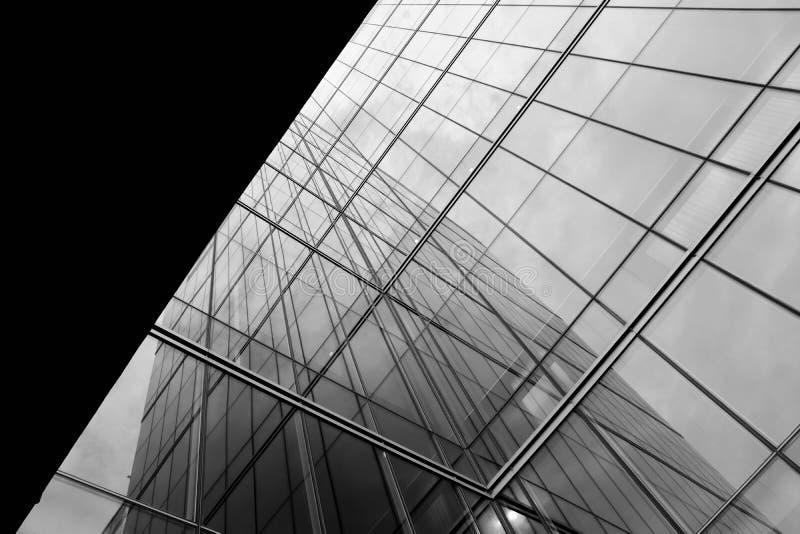 Perspective of Modern Glass Window. Stock Photo - Image of economy ...